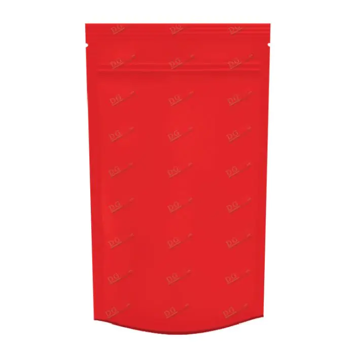 Red, Stand-up, Zip Lock, Pouches, 7in x 10in, Pack of 100