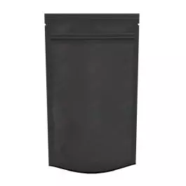 Black Stand-up, Zip Lock, Pouches, 3.5in x 6in, Pack of 100